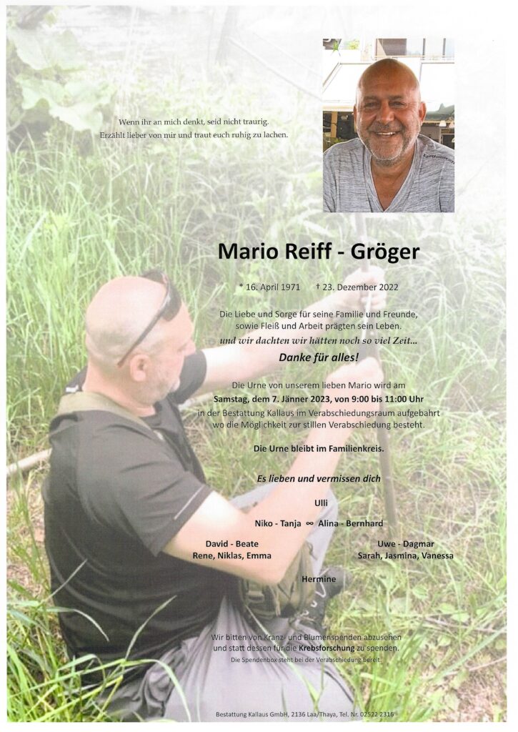 Sterbefälle | Bestattung Kallaus