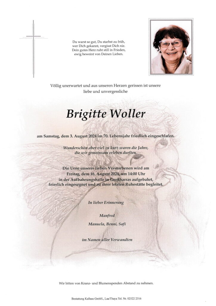 Brigitte Woller | Bestattung Kallaus